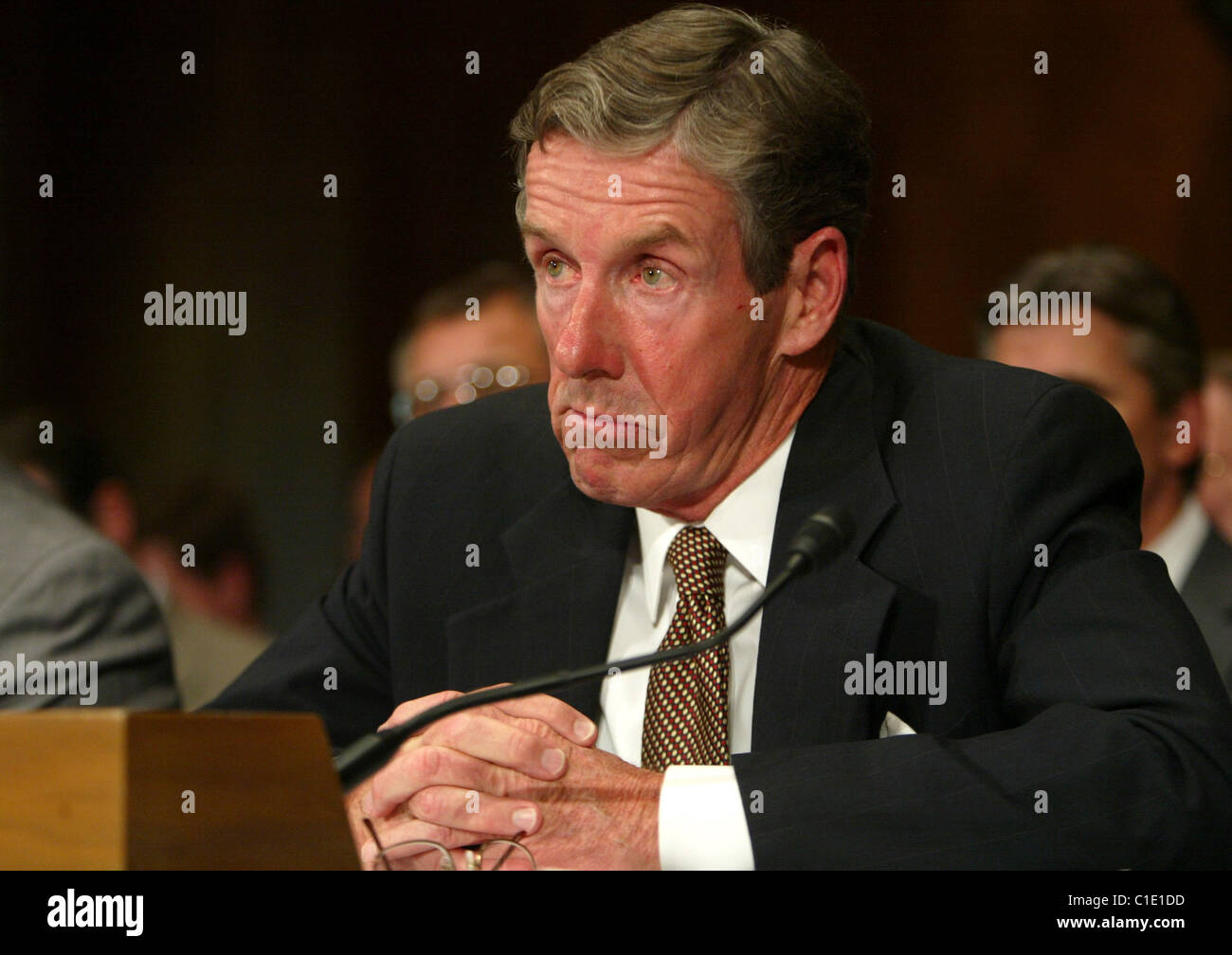 John Clancy, chairman of Maersk, Inc. participates in a Senate Foreign ...