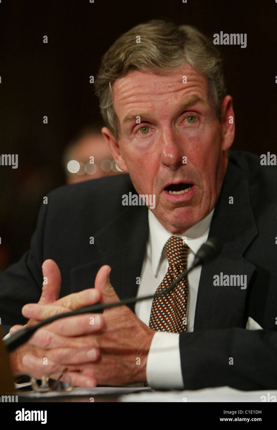 John Clancy, chairman of Maersk, Inc. participates in a Senate Foreign ...