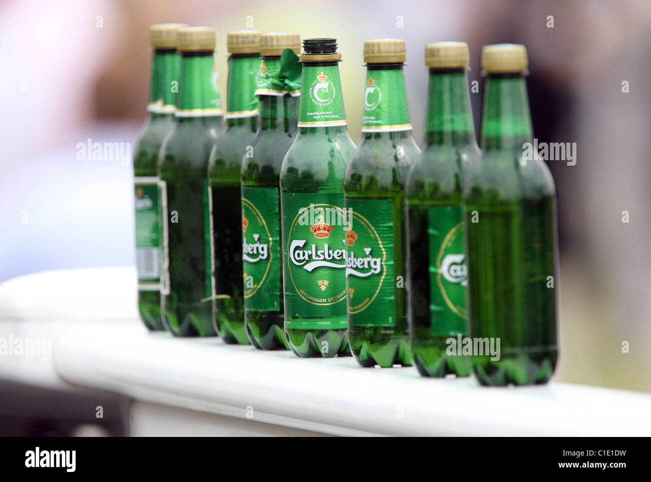 Green plastic beer bottles Stock Photo - Alamy Green plastic beer bottles Stock Photo - Alamy