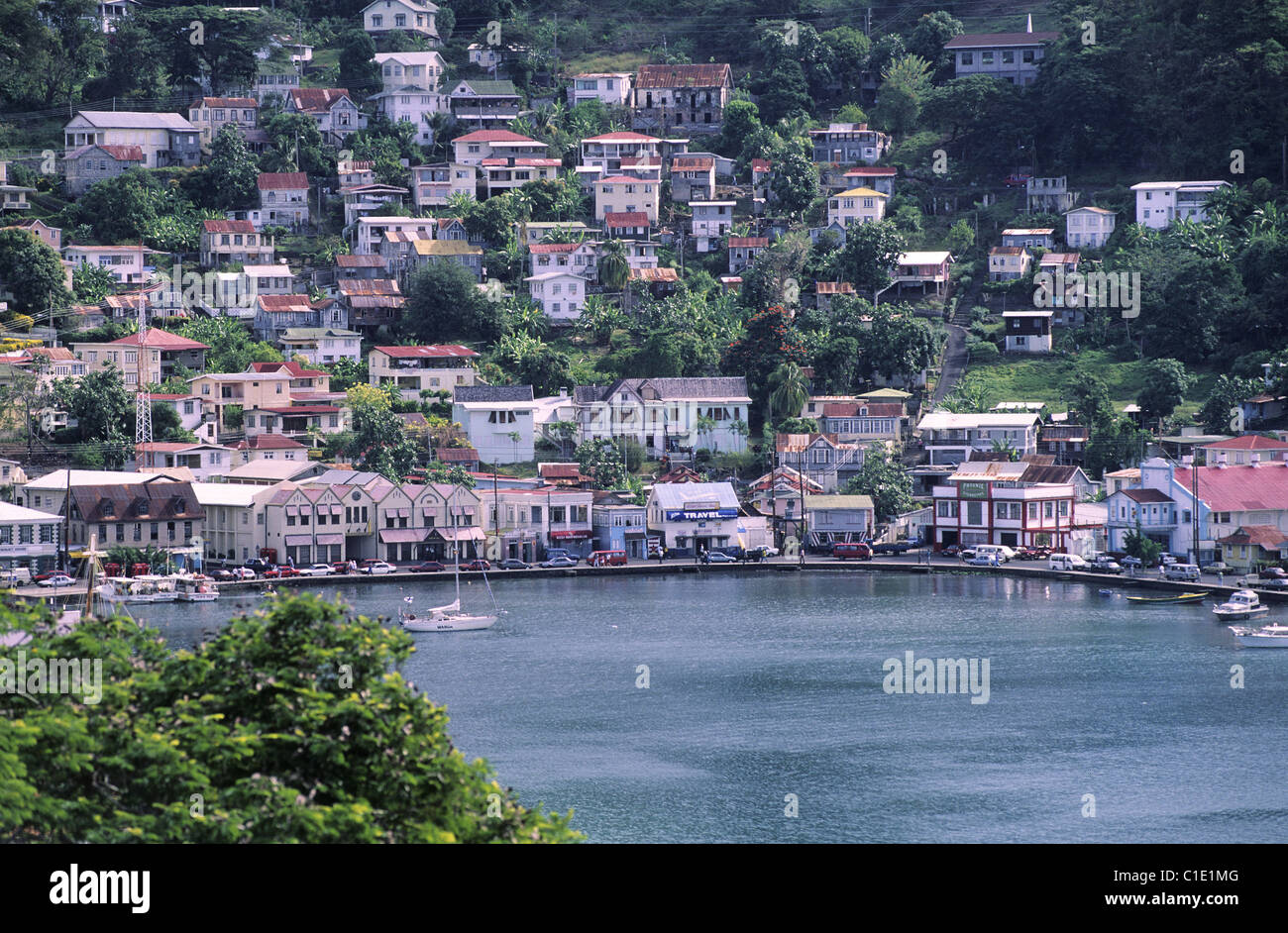 Grenada Island, Saint Georges capital city Stock Photo - Alamy
