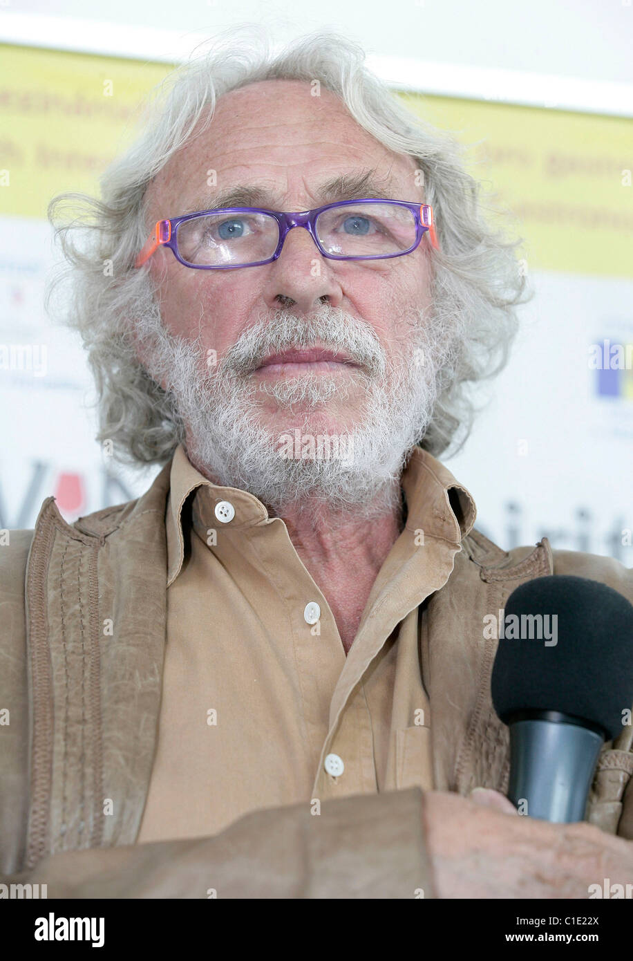 French actor and wine grower Pierre Richard signs bottles of his own ...