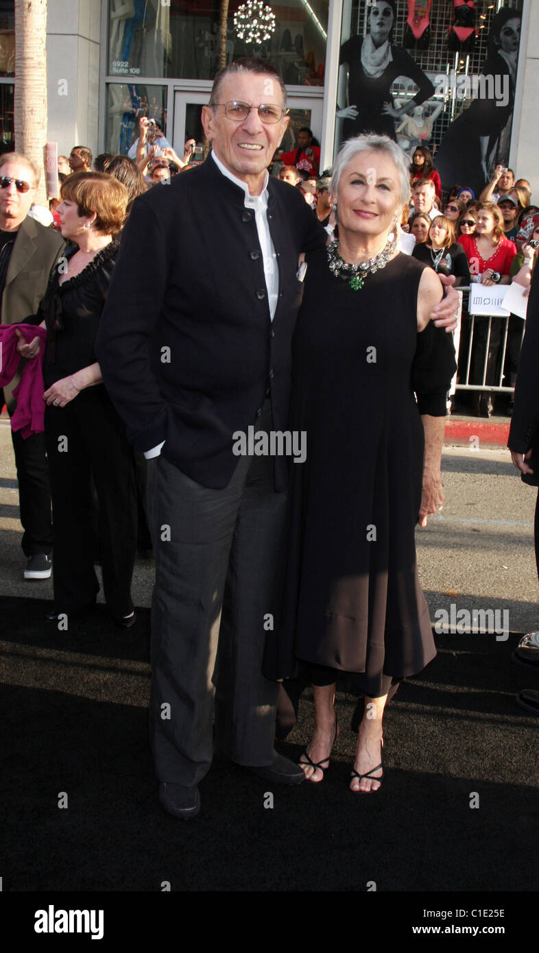 Leonard Nimoy & Wife Los Angeles Premiere of "Star Trek" - Arrivals at ...
