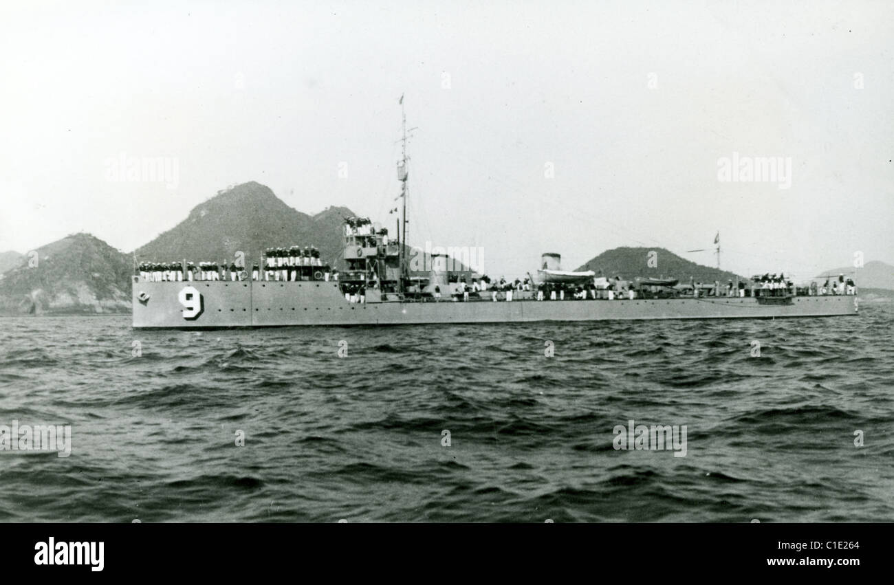 BRAZILIAN NAVY 1940 Destroyer Santa Catharina of the Amazonas class ...