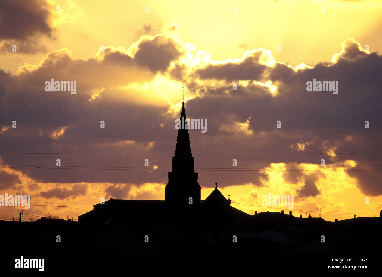 France, Charente Maritime, Re Island, Sainte Marie village Stock Photo ...