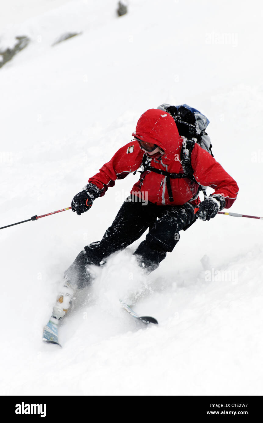 Good skiing body position hi-res stock photography and images - Alamy