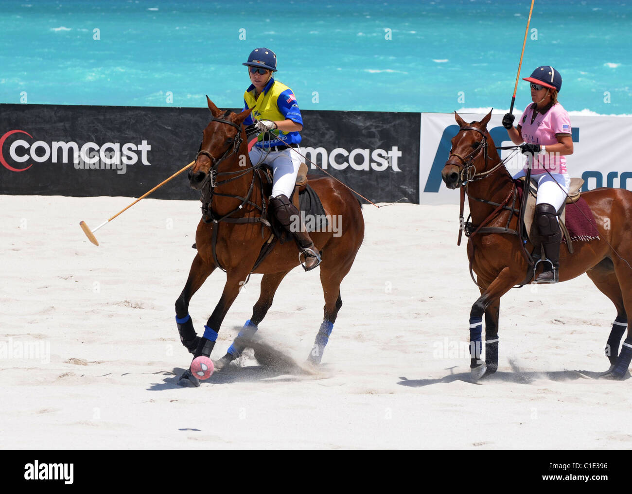 Team Pali Capital (Pink) and Geico (yellow) The 5th Annual Miami Beach ...