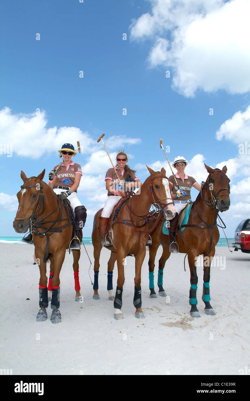 Team Nespresso's Isabella Wolf, Lauren Gridley and Sabine Schaffer The ...