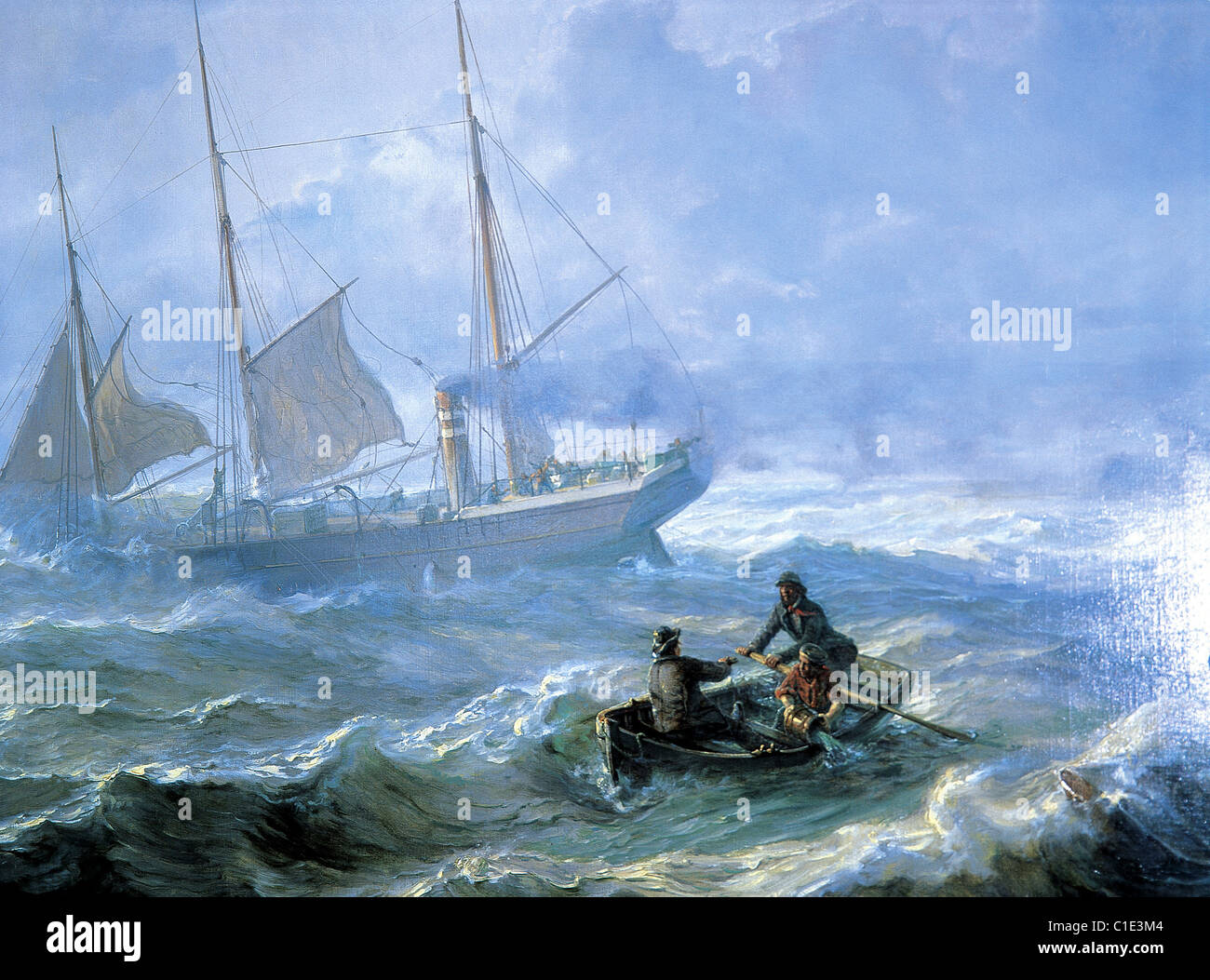 Norway, Oslo, the Maritime Museum of Bygdoy, painting Stock Photo - Alamy