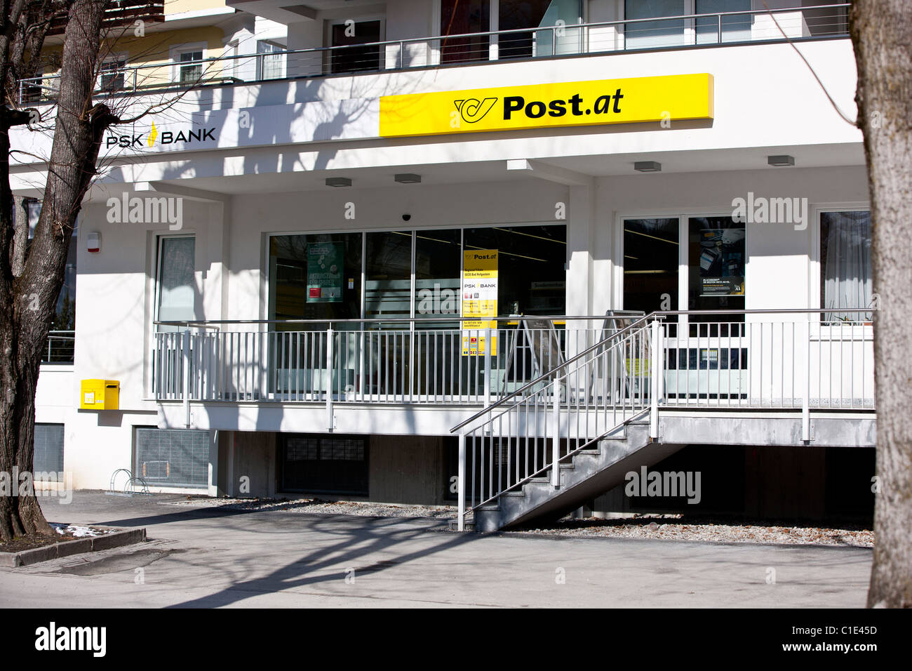 Austrian post office in the ski resort of Bad Hofgastein Stock Photo ...