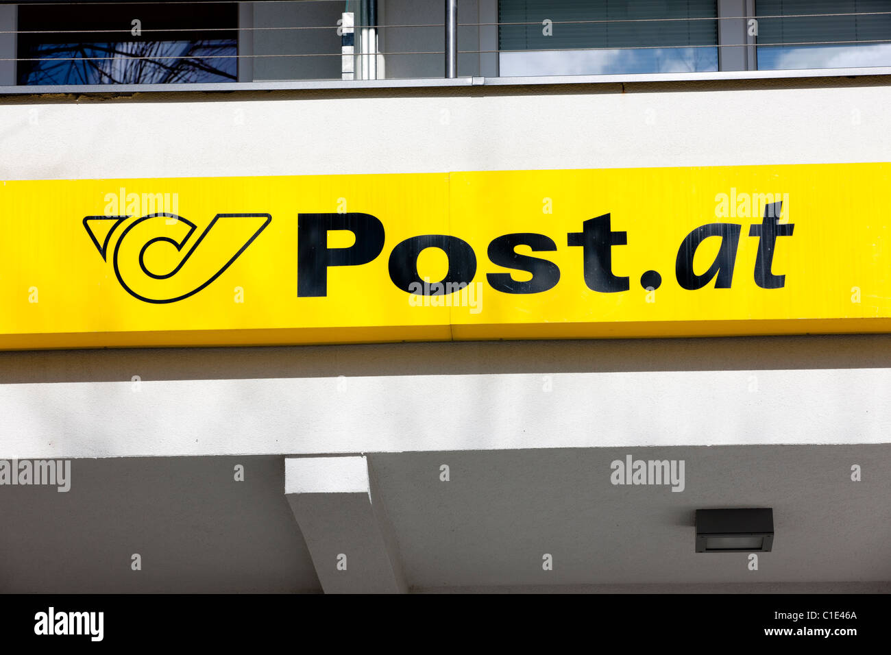 Austrian post emblem Stock Photo - Alamy
