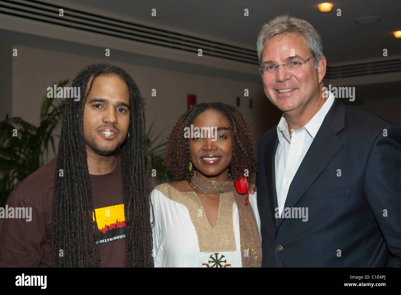 Violinist Daniel Bernard Roumain (DBR) and Haitian pop singer Emeline ...