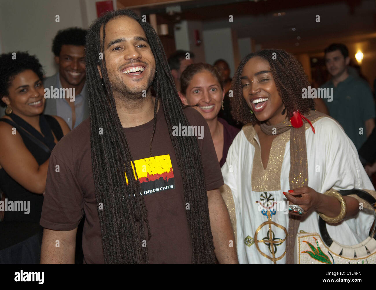 Violinist Daniel Bernard Roumain (DBR) and Haitian pop singer Emeline ...