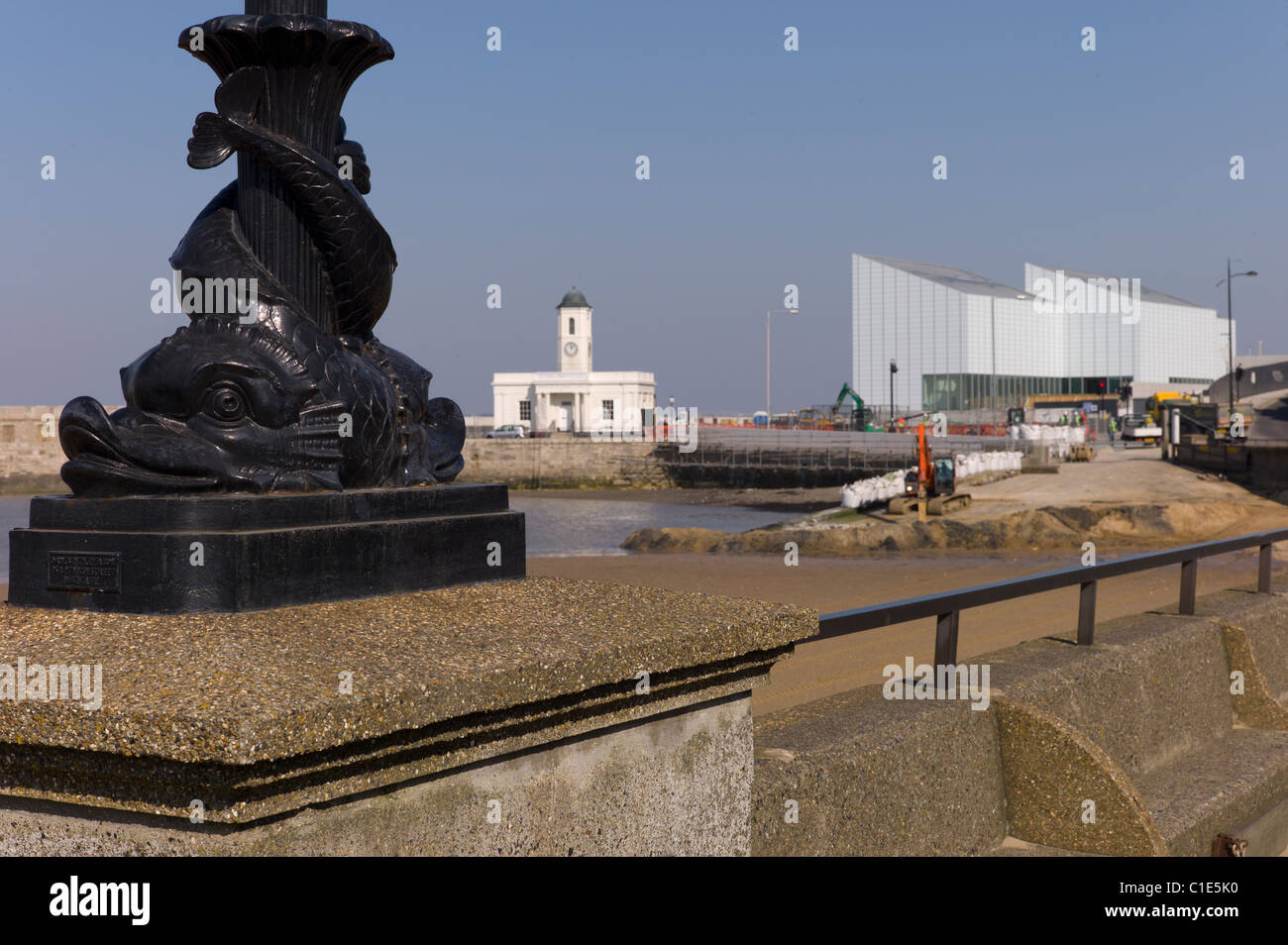 Margate Seafront Turner Contemporary Art Gallery and Droit House Stock ...