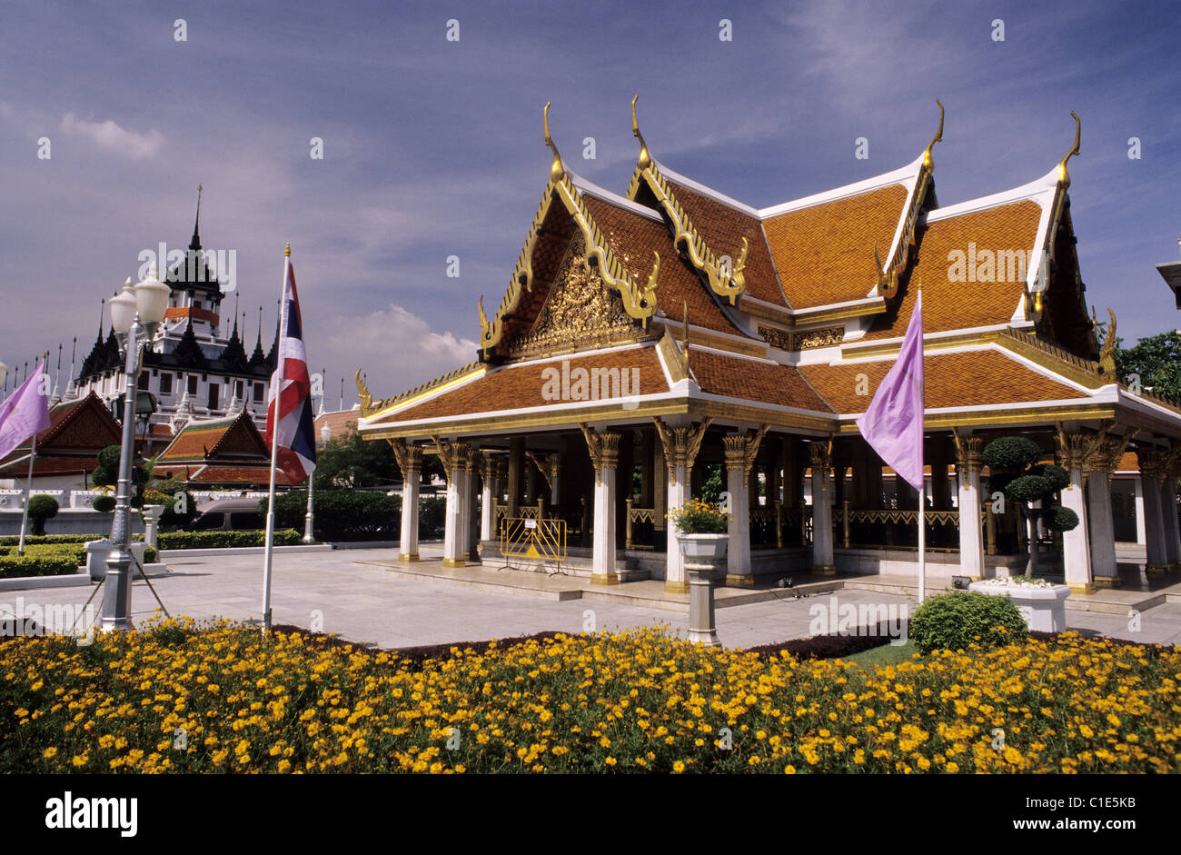 Thailand, Bangkok, Wat Ratchanatda temple Stock Photo - Alamy