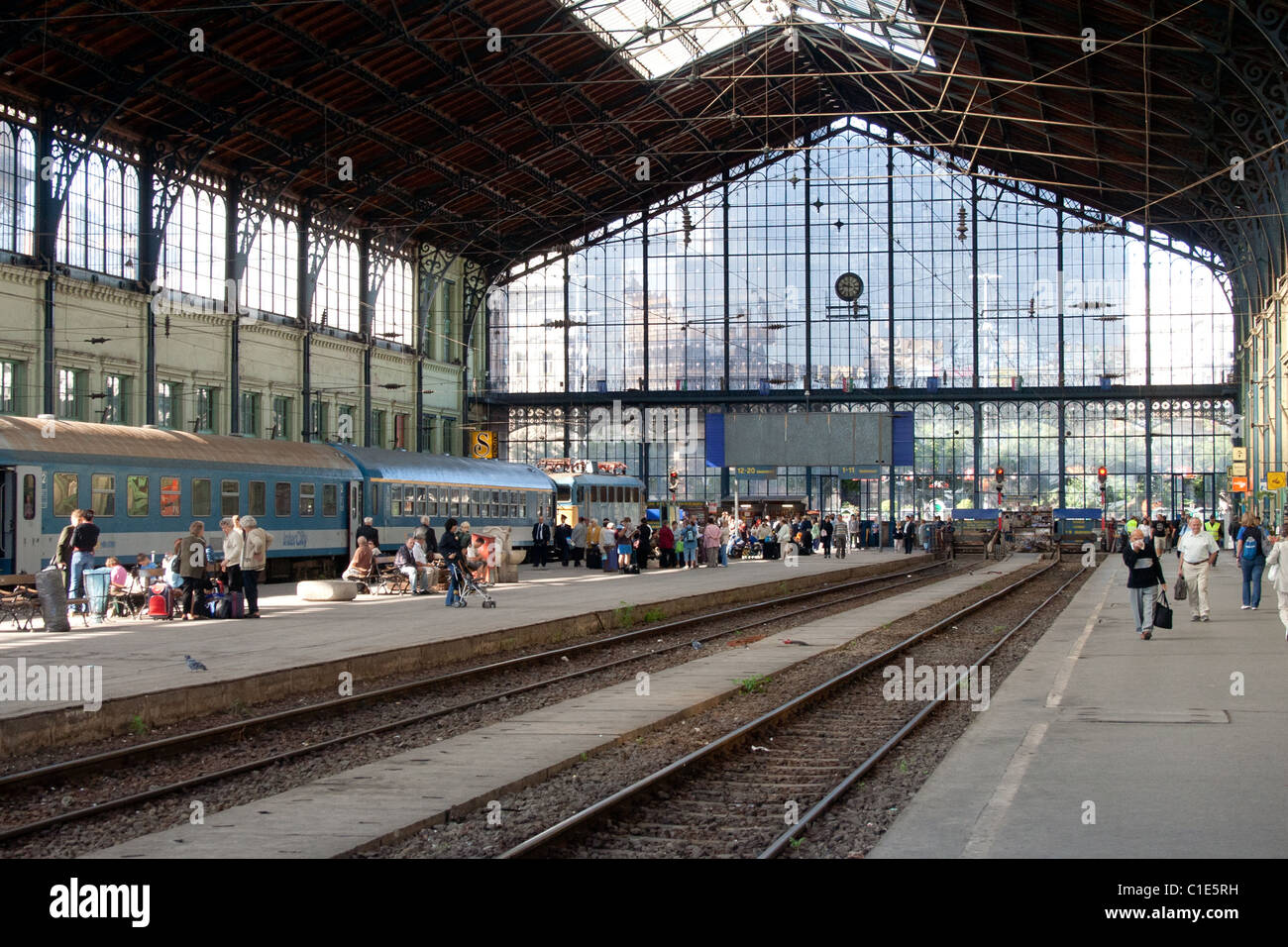 Nyugati Station, Principal Budapest railway station Stock Photo - Alamy
