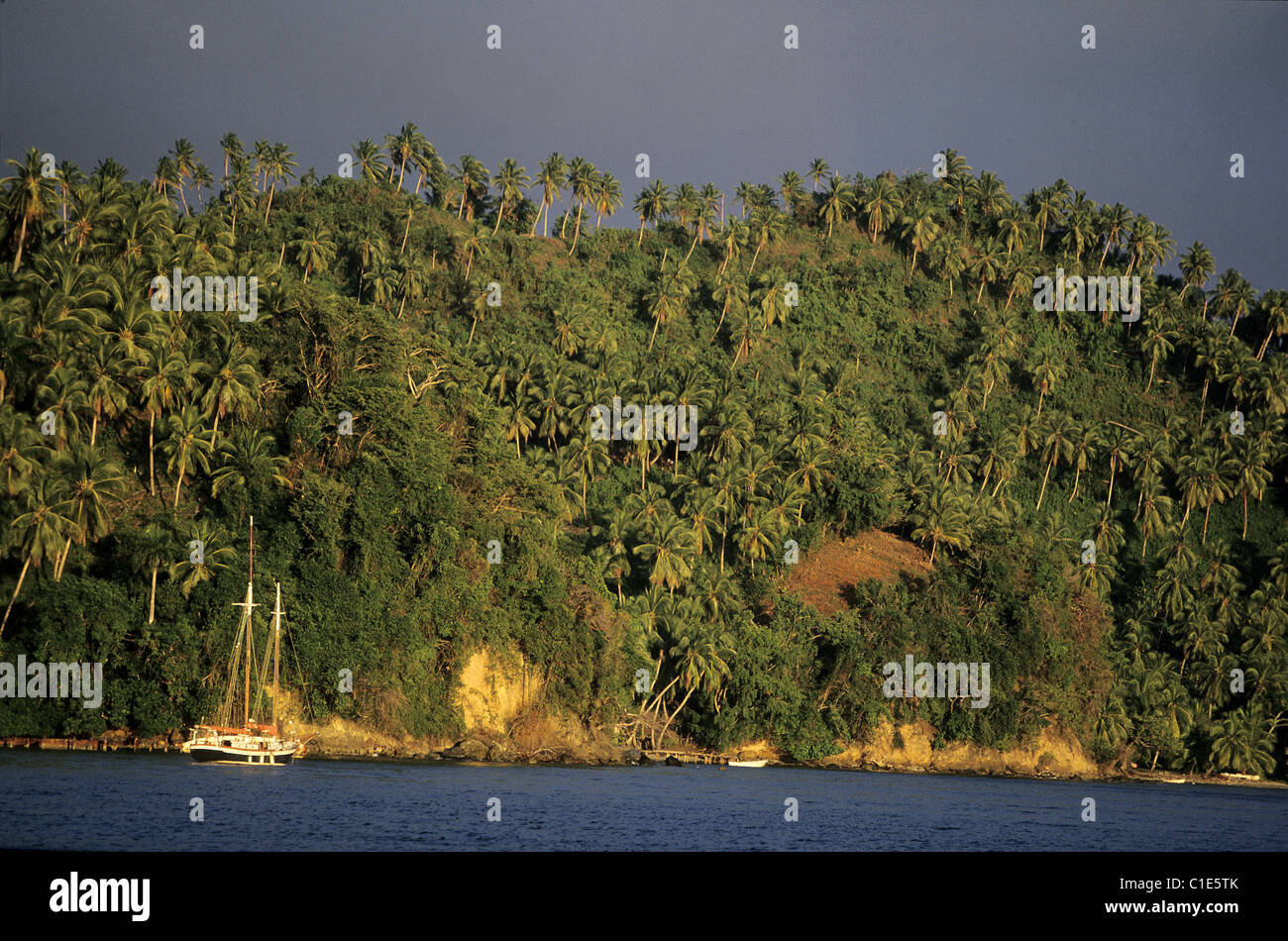 Dominican Republic, peninsula of Samana, coast close to Samana Stock ...