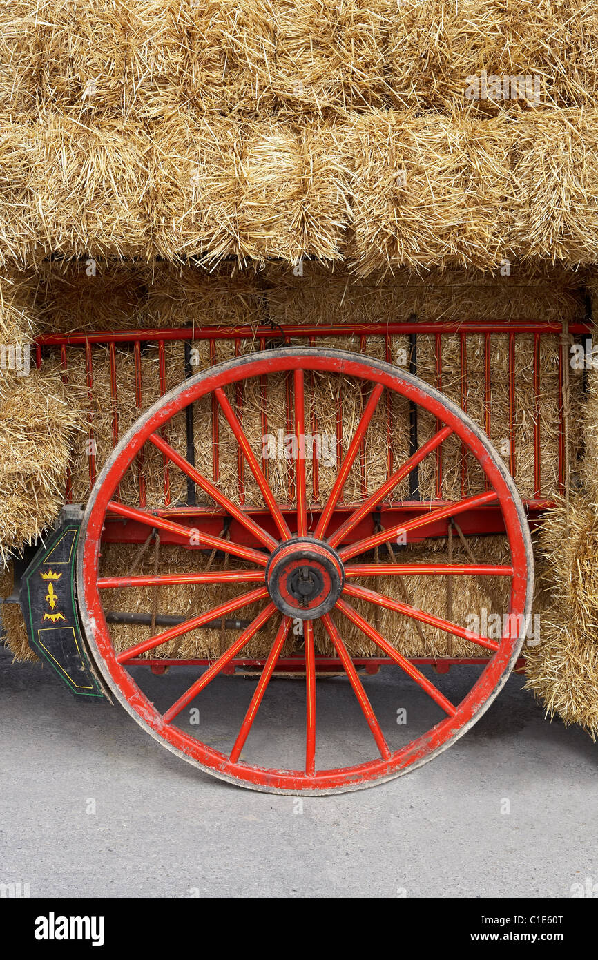 Wheel of a Cart Stock Photo - Alamy