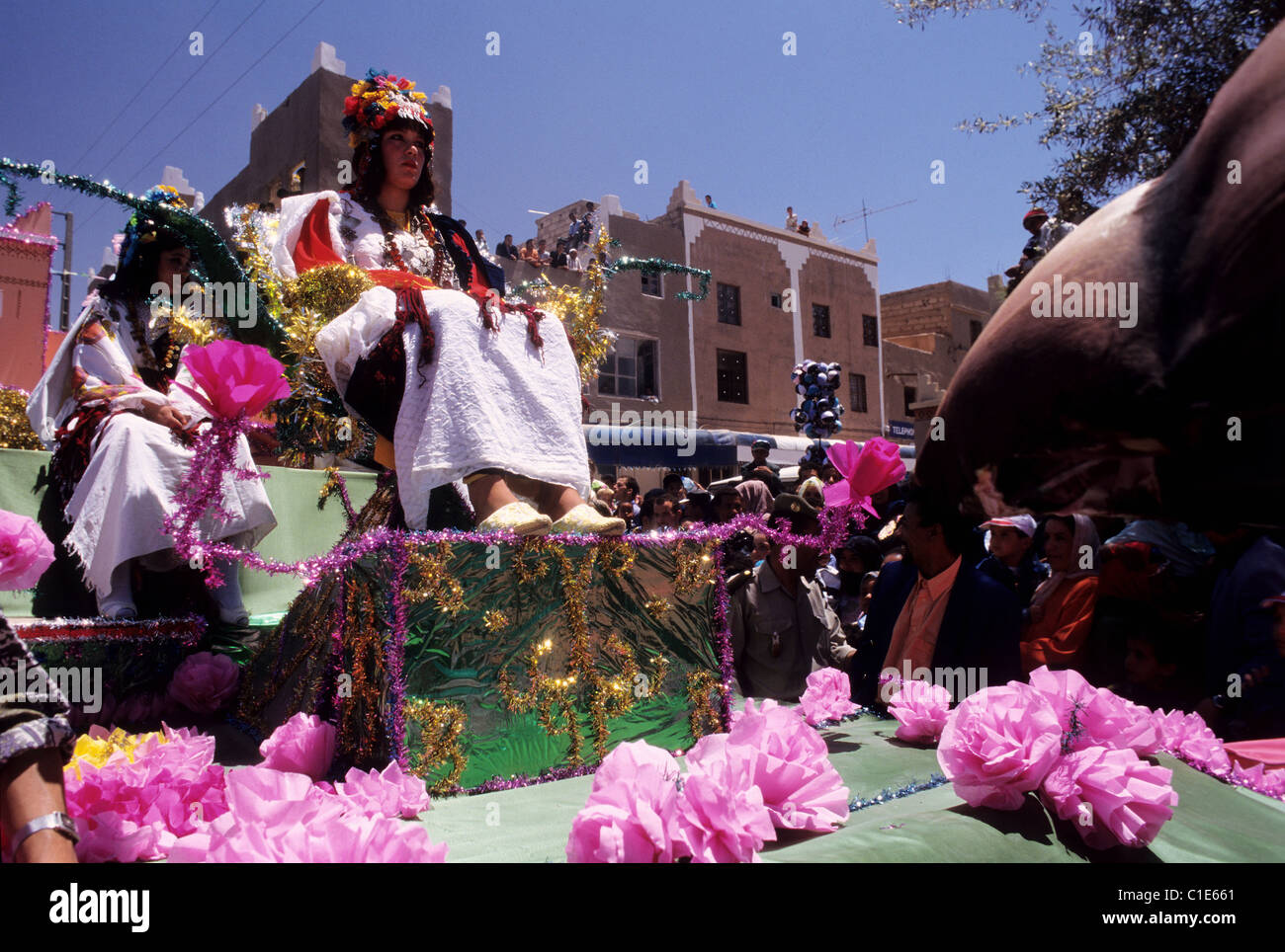 Morocco, High Atlas, Dades Valley, Valley of Roses, Kelaat M' Gouna ...
