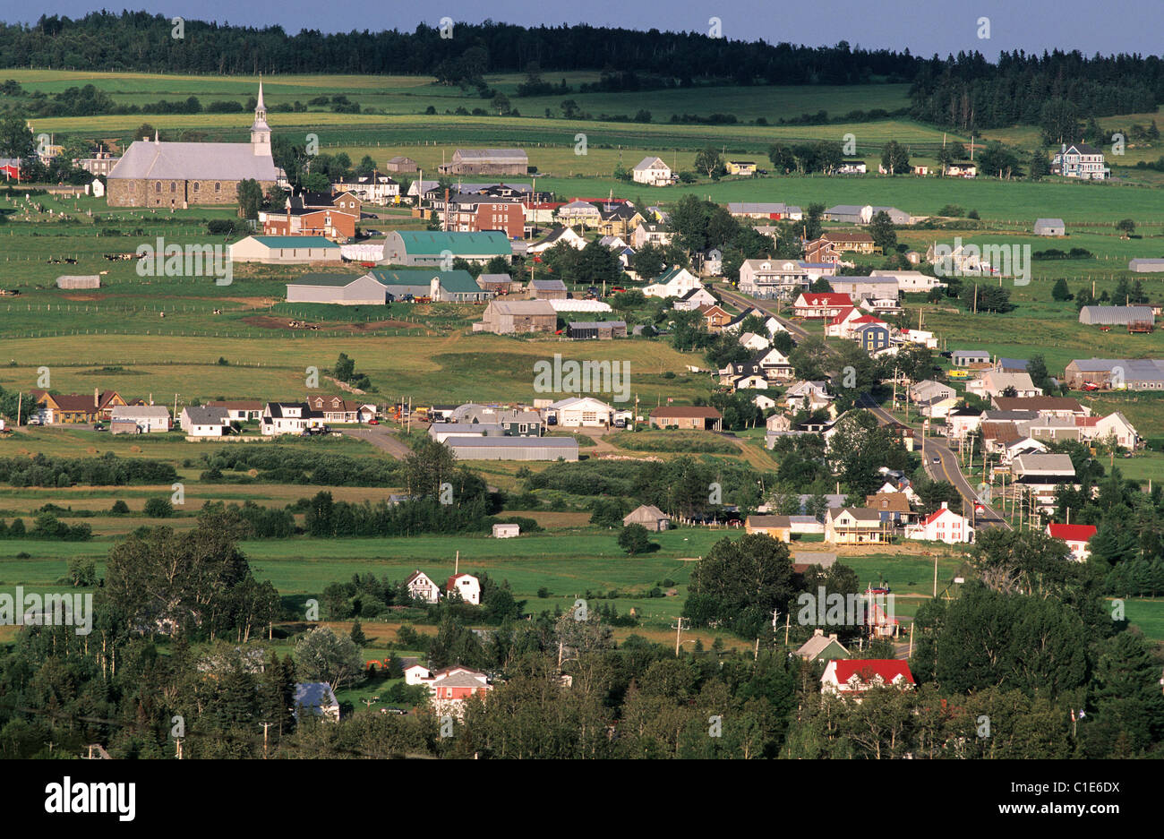 Canada, Quebec Province, Charlevoix region, Les Eboulements village ...