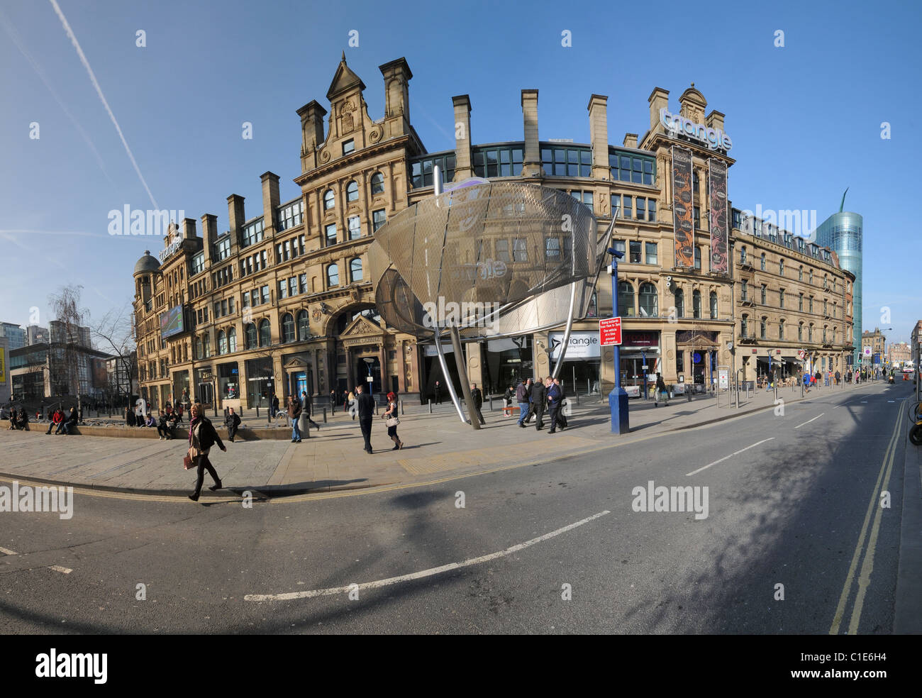 The Triangle Manchester city centre with Urbis in the distance Stock ...