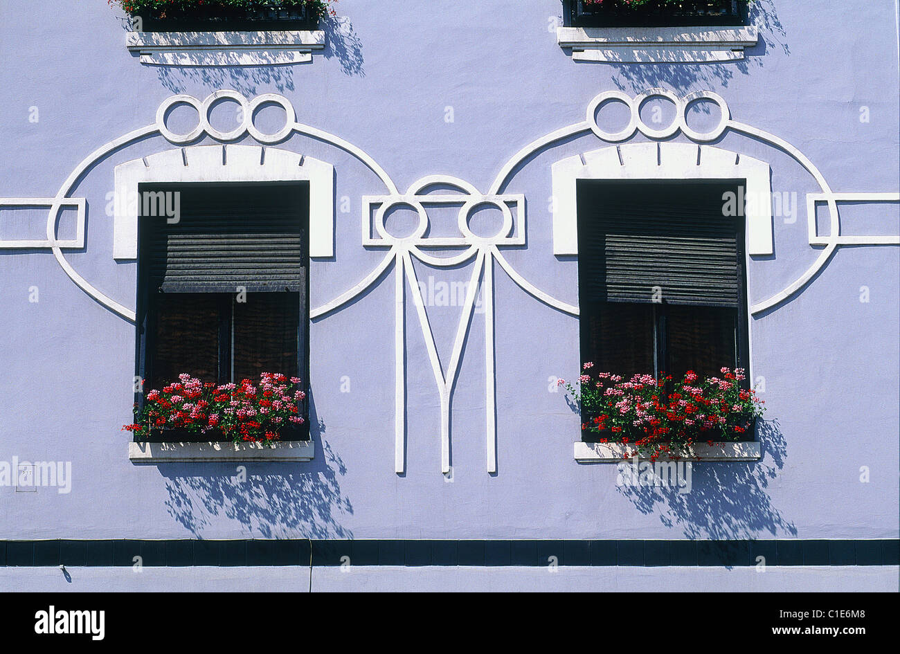 Slovenia, Maribor, facade in art nouveau style Stock Photo - Alamy