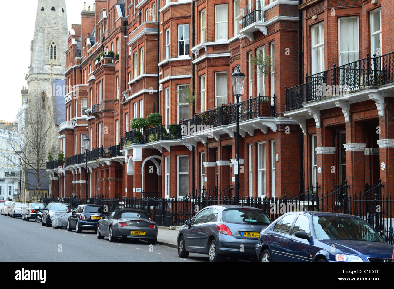 Red Brick Luxury Houses in Kensington & Chelsea, West London, UK ...