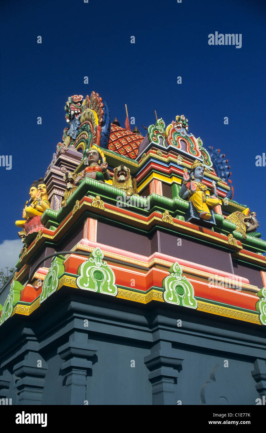Small tamil temple, Les Trois Bassins, La Reunion island (France ...