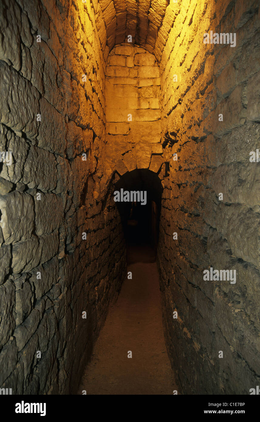 France, Paris, quarries museum, under Cochin Hospital, ancient quarries ...