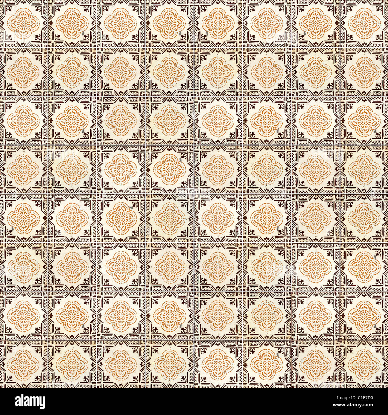Seamless tile pattern of ancient ceramic tiles Stock Photo - Alamy