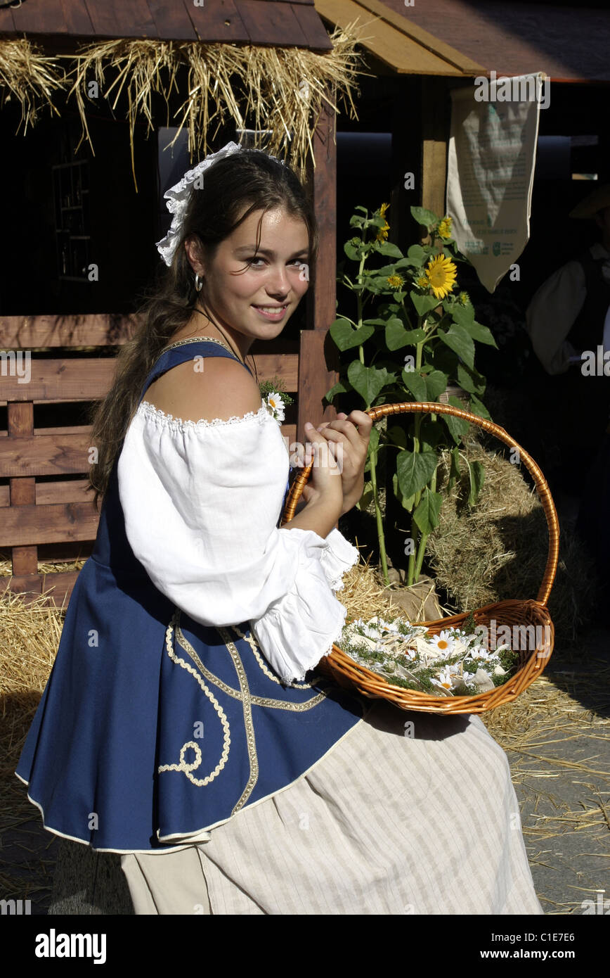 Canada, Quebec Province, Quebec city, Nouvelle France Festival, a young ...