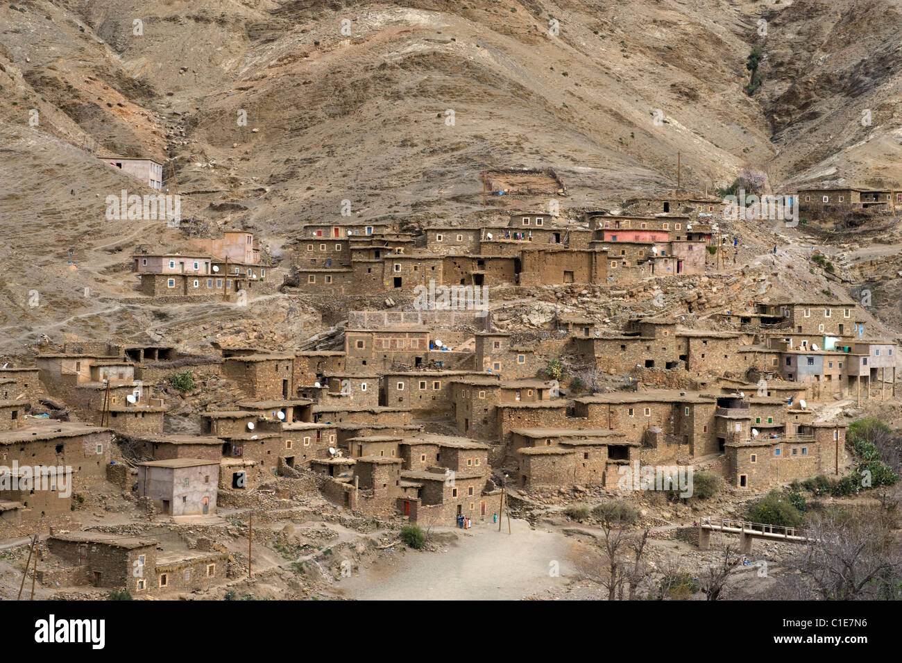 A Berber village in the Atlas mountains of Morocco Stock Photo - Alamy