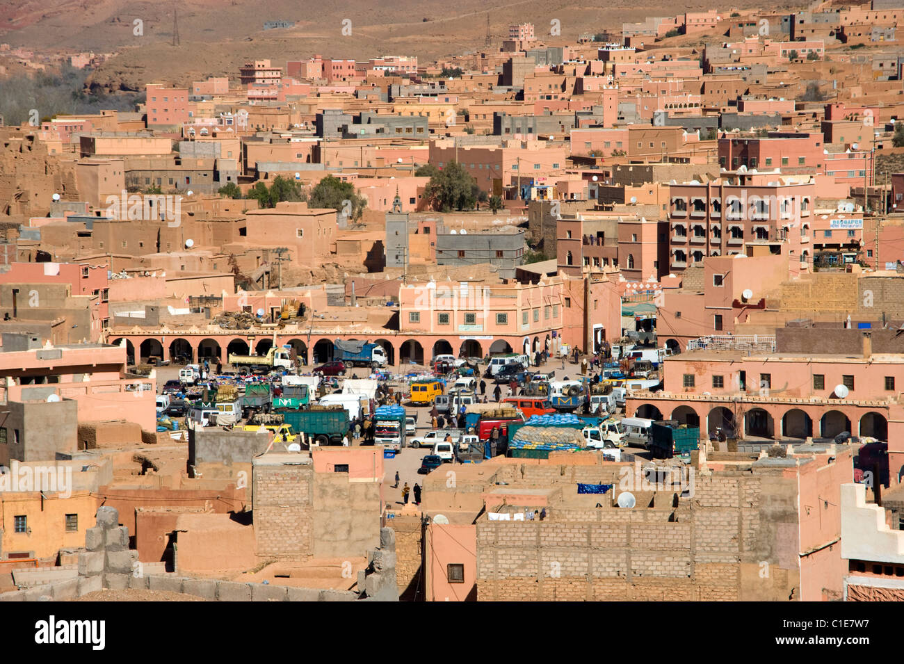The town of Boumalne Dades, Morocco Stock Photo - Alamy