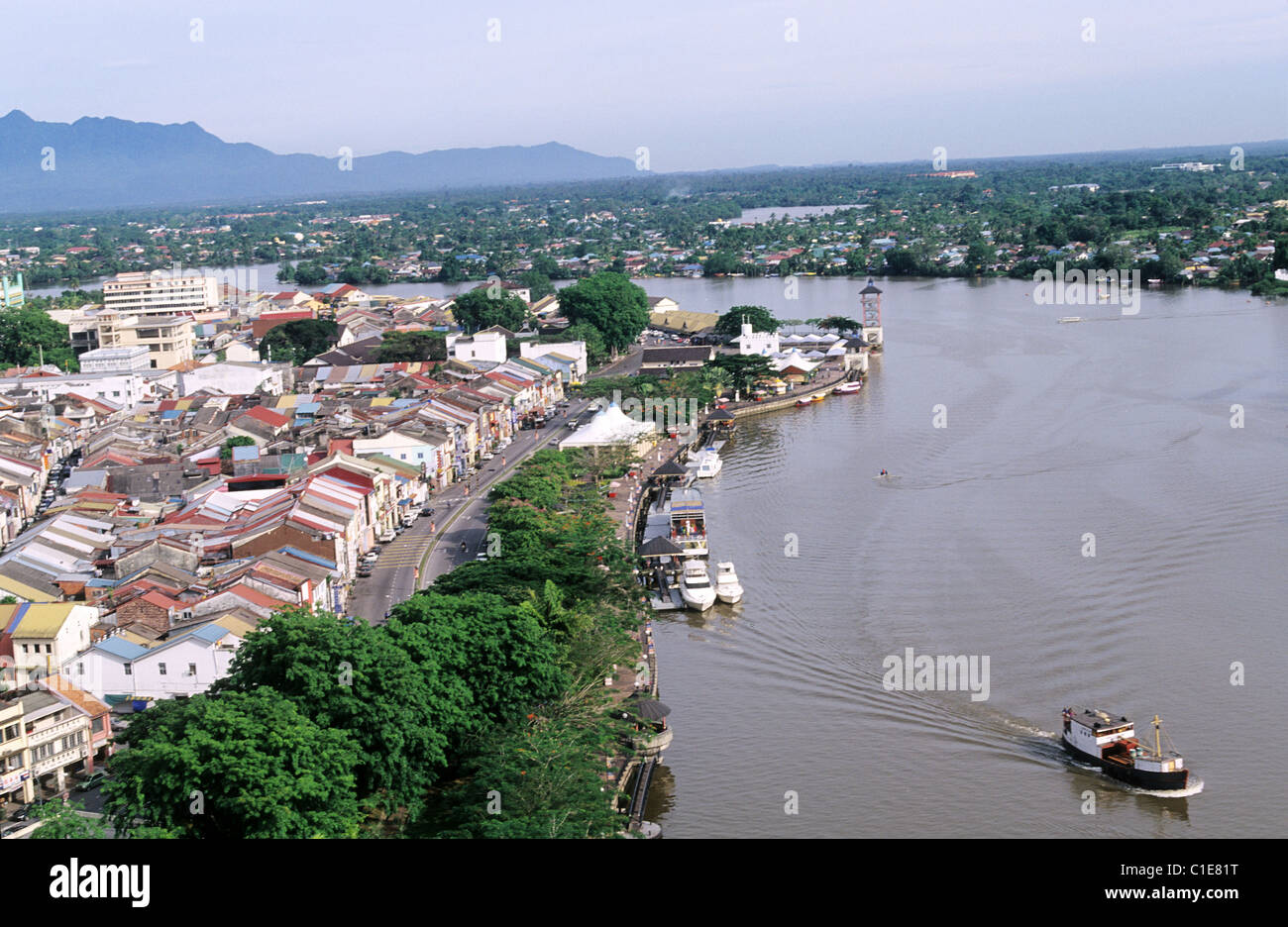 Western Malaysia, Sarawak (Borneo), Kuching, the charming tiny capital ...