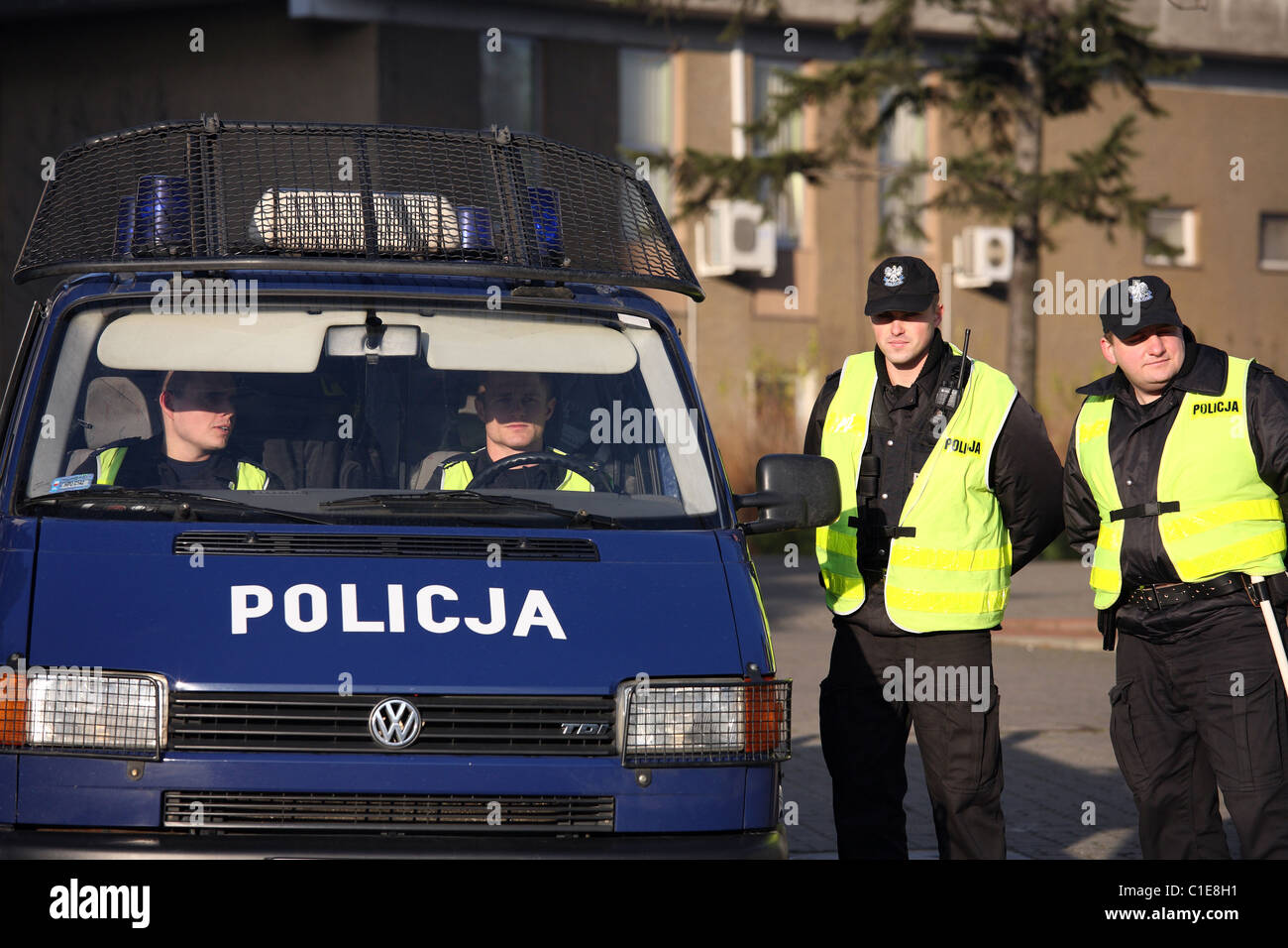 Polish police car hi-res stock photography and images - Alamy