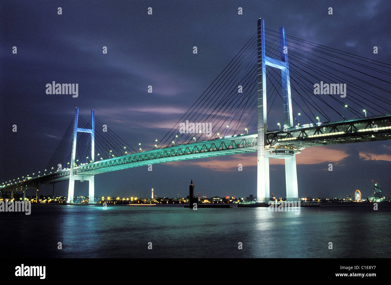 Japan, Honshu Island, Yokohama Bay Bridge Stock Photo - Alamy
