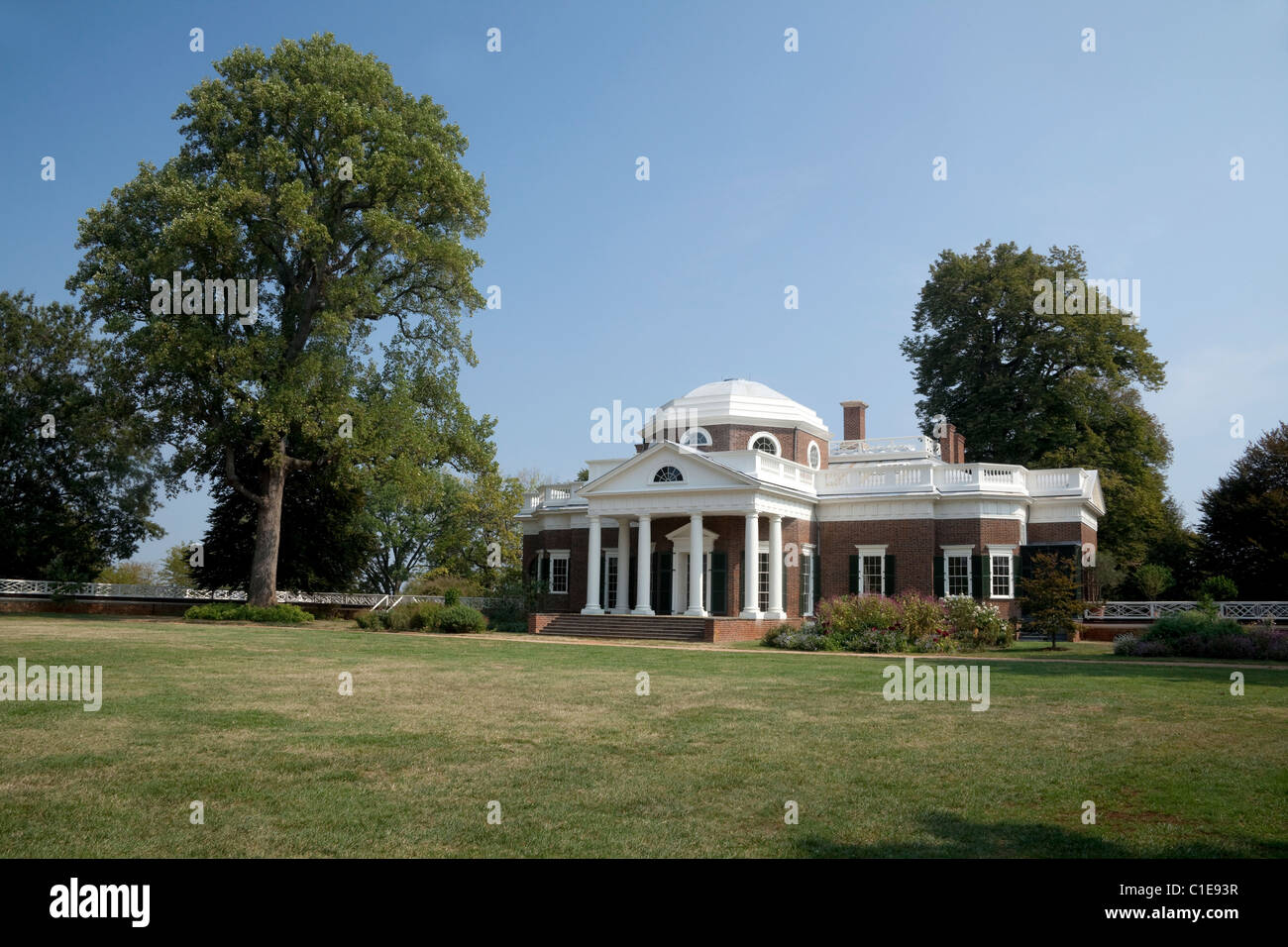 Monticello in Virginia and home of President of the USA, Thomas ...