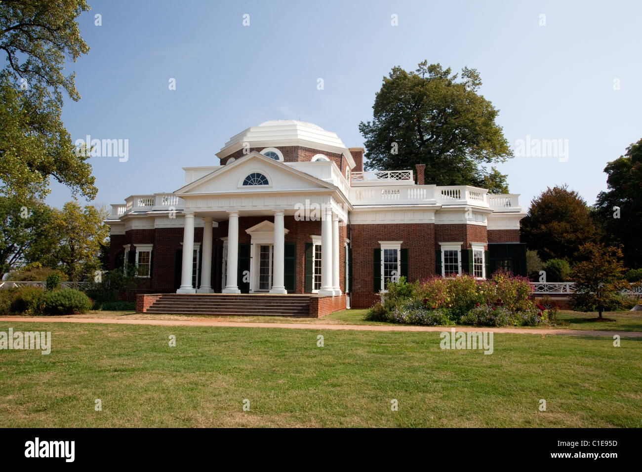 Monticello in Virginia and home of President of the USA, Thomas ...