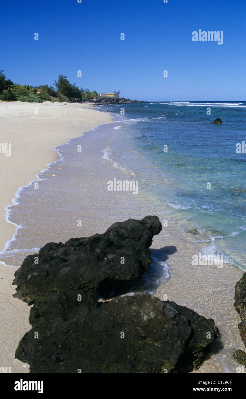 Boucan Canot beach, La Reunion island (France), Indian Ocean Stock ...