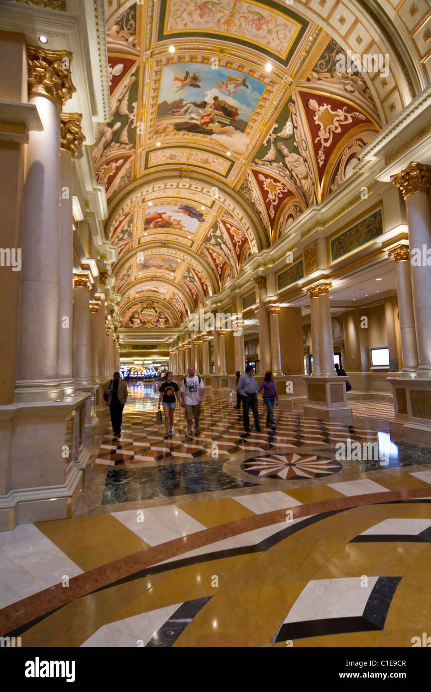 Venetian Las Vegas Hotel Inside Stock Photo - Alamy