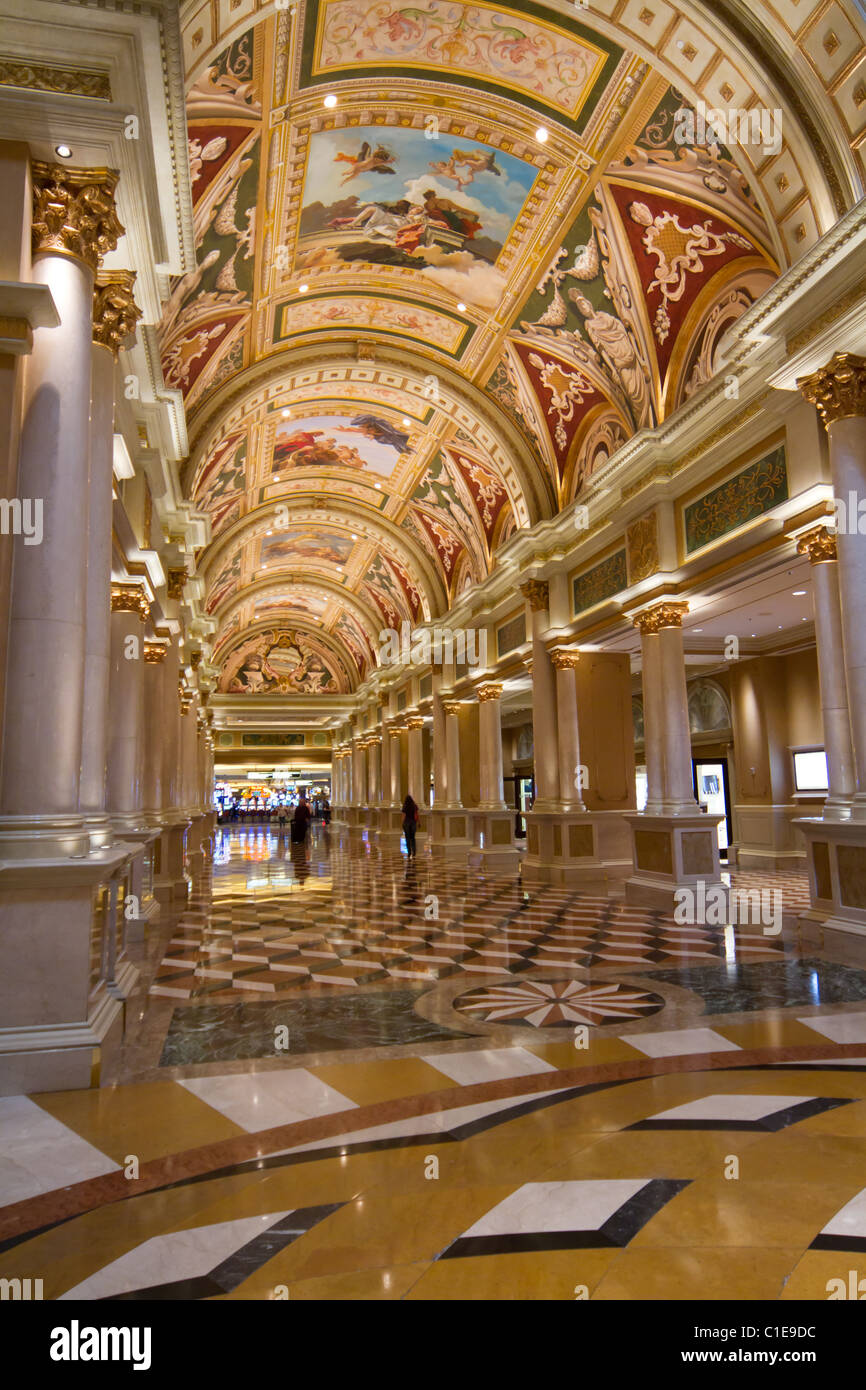 Venetian Las Vegas Hotel Inside Stock Photo - Alamy