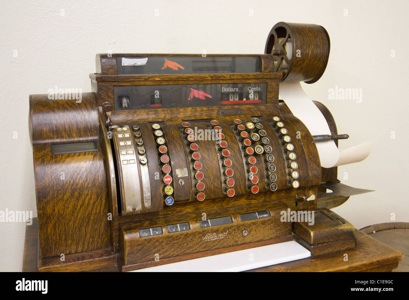 Old Cashier Counter Stock Photo - Alamy