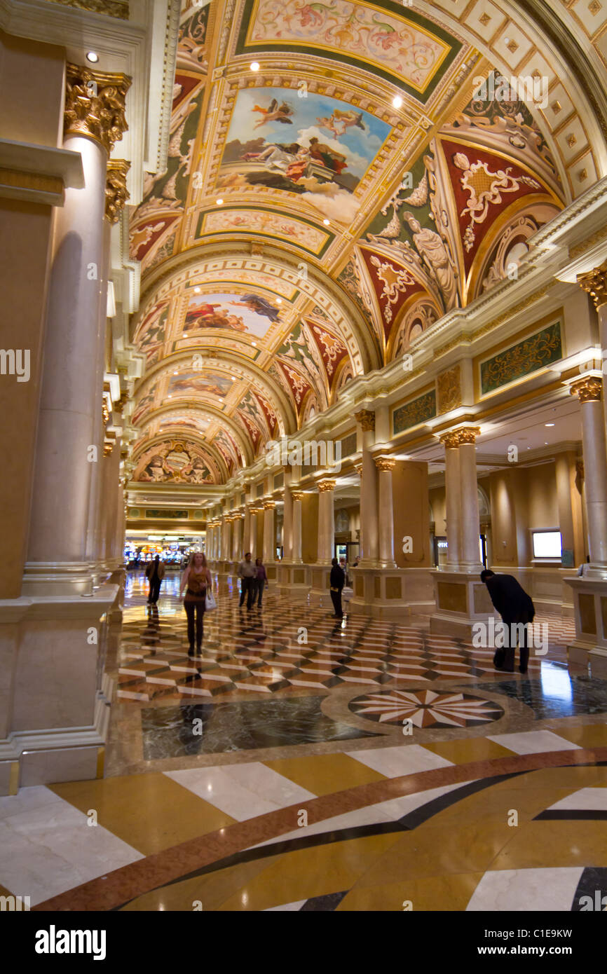 Venetian Las Vegas Hotel Inside Stock Photo - Alamy