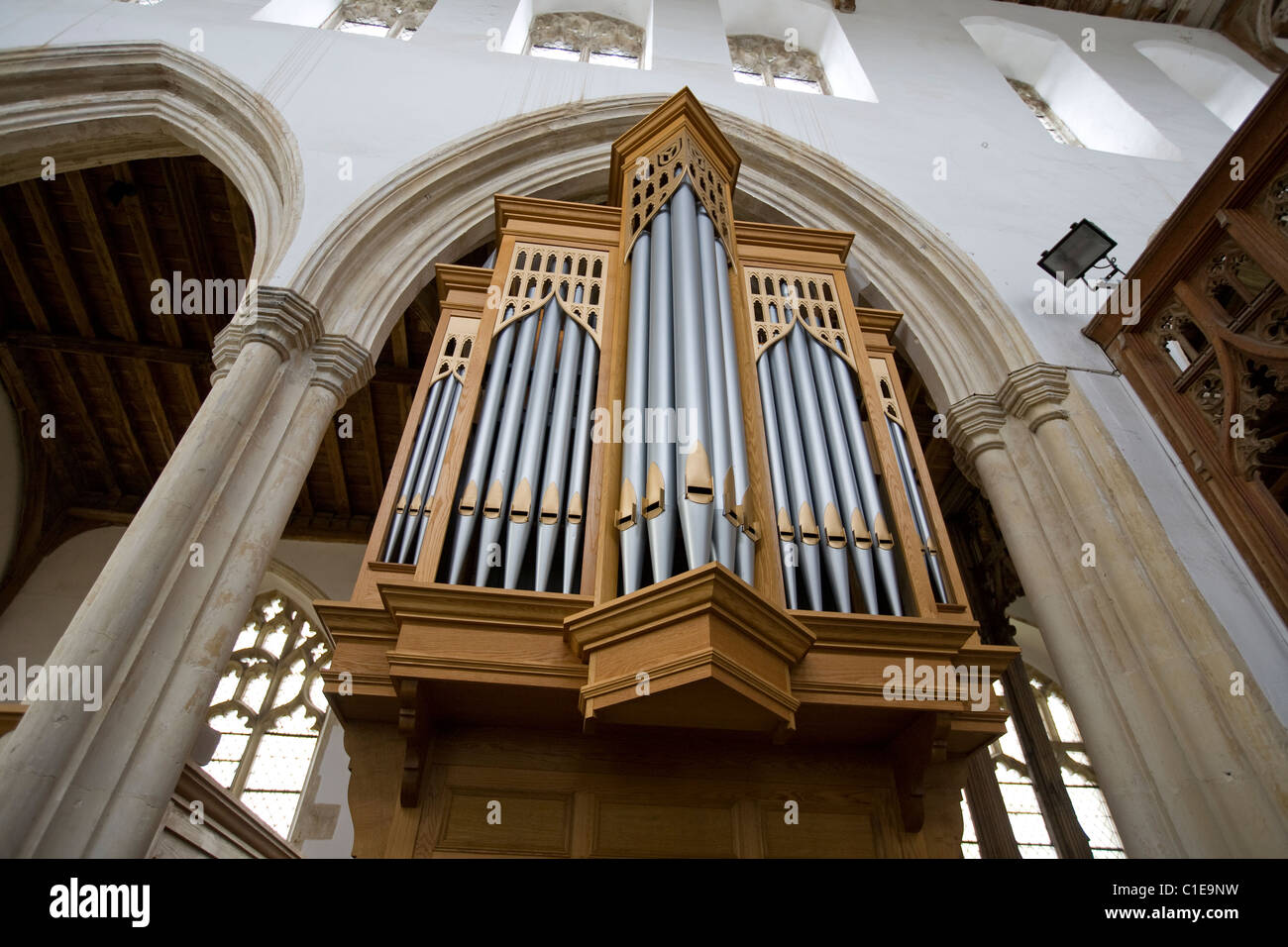 Blythburgh Church Holy Trinity Organ Stock Photo - Alamy
