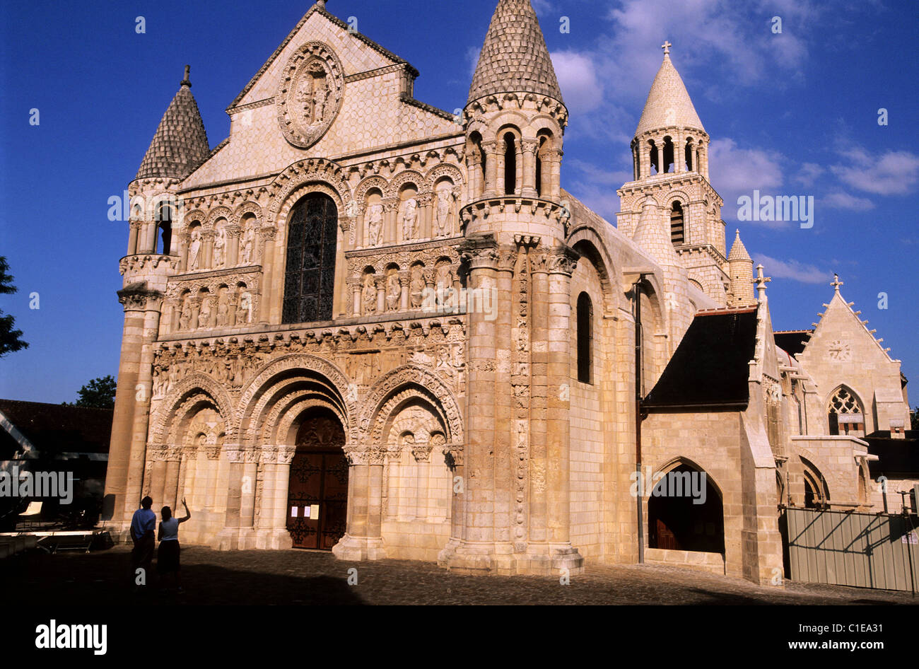 France, Vienne, Poitiers, Notre Dame la Grande church Stock Photo - Alamy