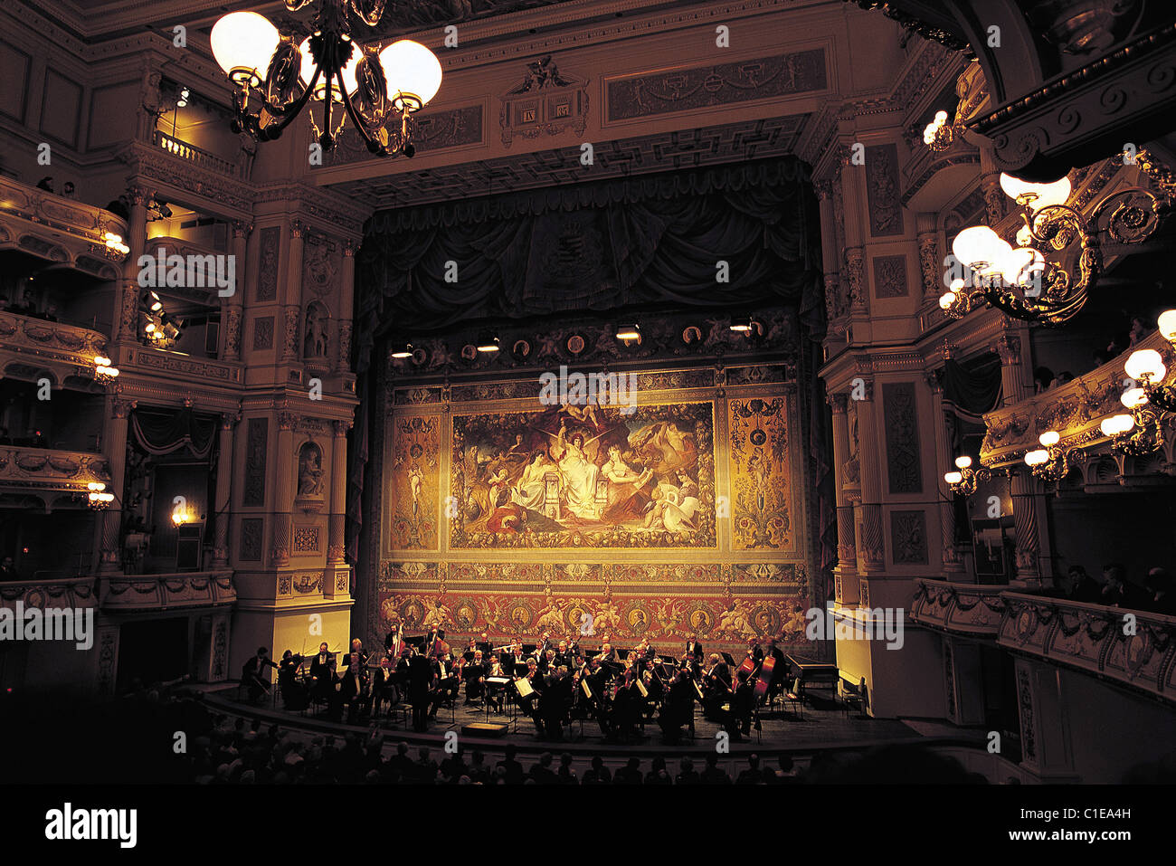 Interior opera house dresden germany hi-res stock photography and ...