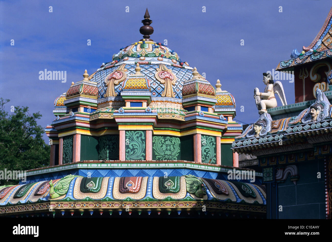 Kali's Tamil temple, Saint Andre, La Reunion island (France), Indian ...