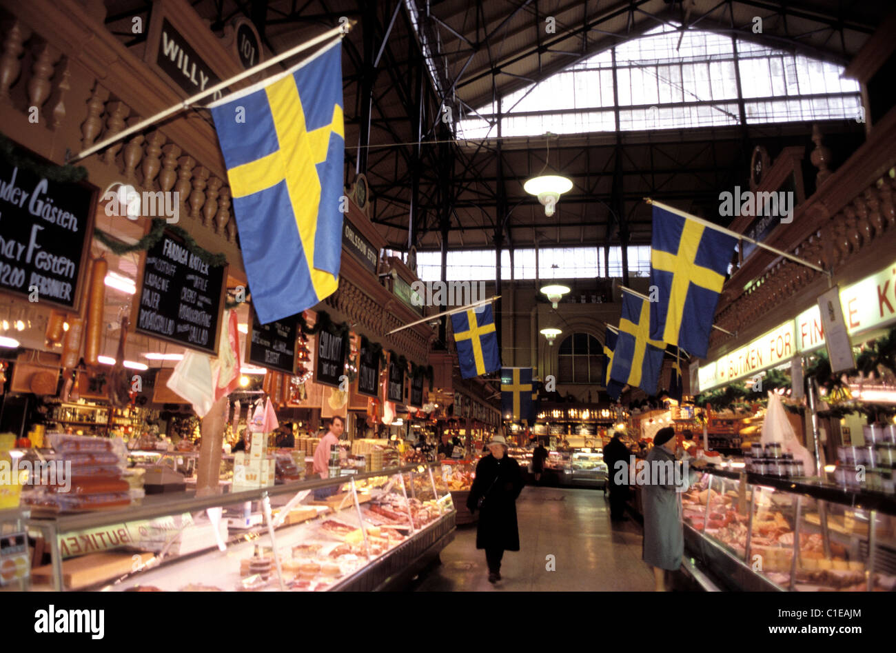Sweden, Stockholm, market in Olstermalmstorg (new city Stock Photo - Alamy