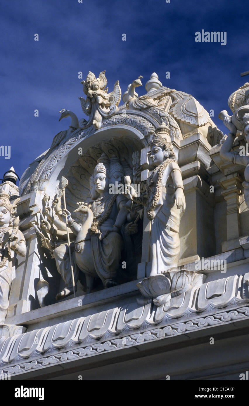 Kali's Tamil temple, Saint Andre, La Reunion island (France), Indian ...