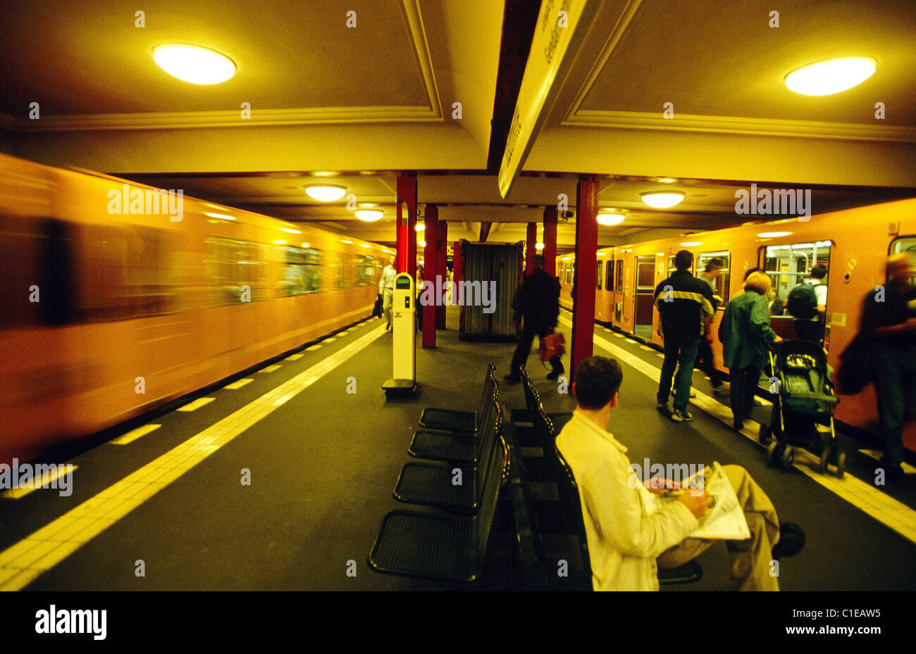 Germany, Berlin, subway station Stock Photo - Alamy
