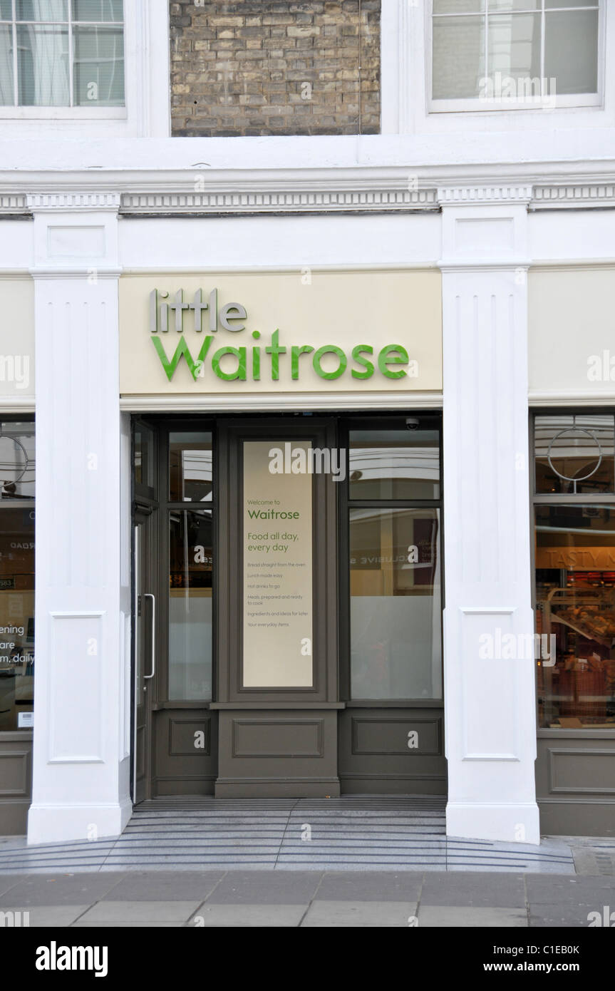 Waitrose food store supermarket "Little Waitrose Stock Photo - Alamy